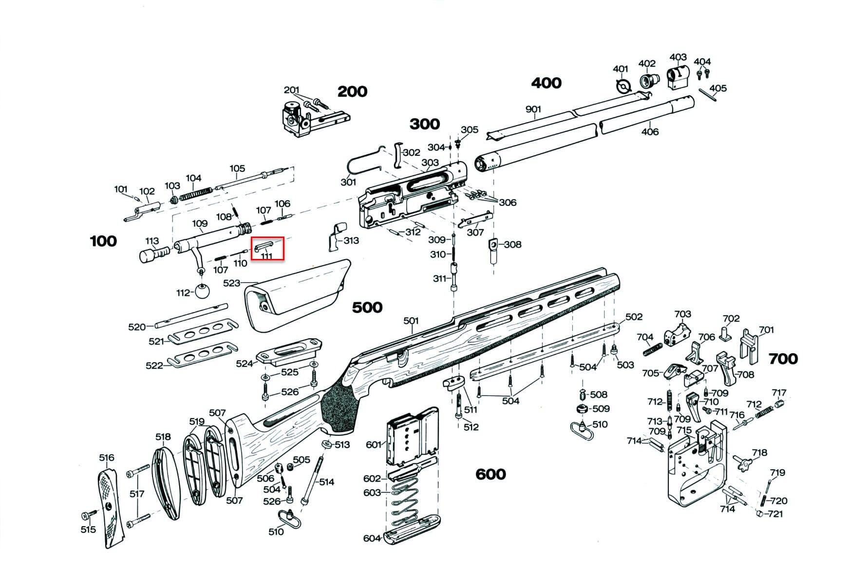 Sauer 200 Str Utdrager S111 - Våpensmia